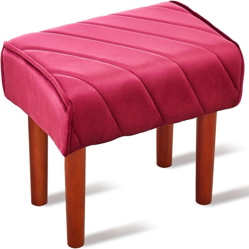 Red Velvet Ottomans and Poufs - Bed Bath & Beyond