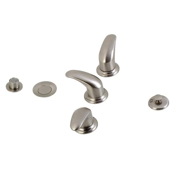 Kingston Brass 1.5 GPM Widespread Bidet Faucet with 3 Lever Handles ...