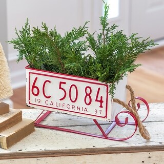 Santa's Sleigh License Plate Bin - Bed Bath & Beyond - 29002256