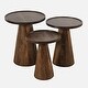 Natural Solid Wood Accent End Tables (Set of 3) by Jofran - Bed Bath ...