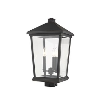 Z-Lite Beacon 3 Light 22" Tall Outdoor Single Head Post Light - Bed ...