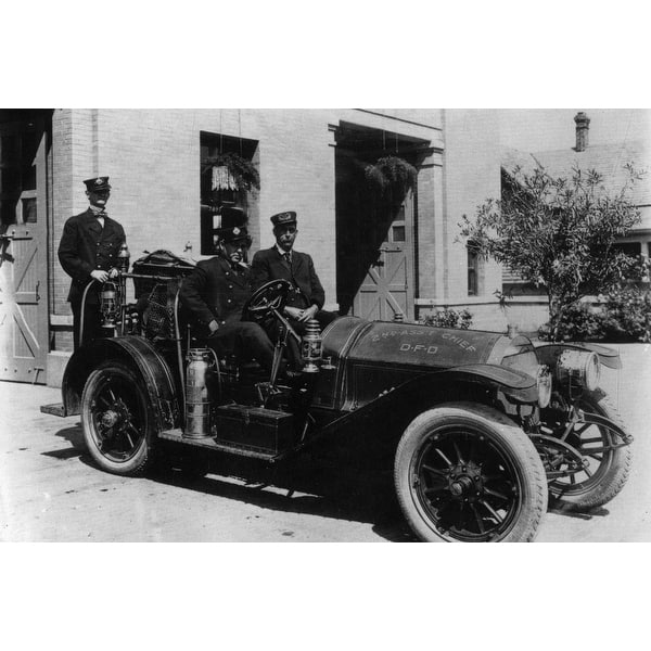 Dallas Fire Department Black and White Gallery Wrapped Canvas - Bed ...