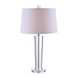 27 Inch Table Lamp with Glass Stand and Empire Shade - 16 L x 16 W x 27 ...