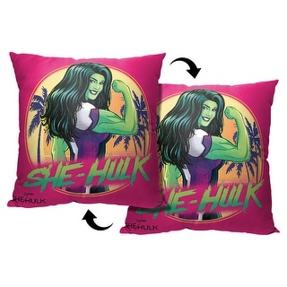 Marvel She Hulk Tropical She Hulk 18 Inch Throw Pillow - Bed Bath ...