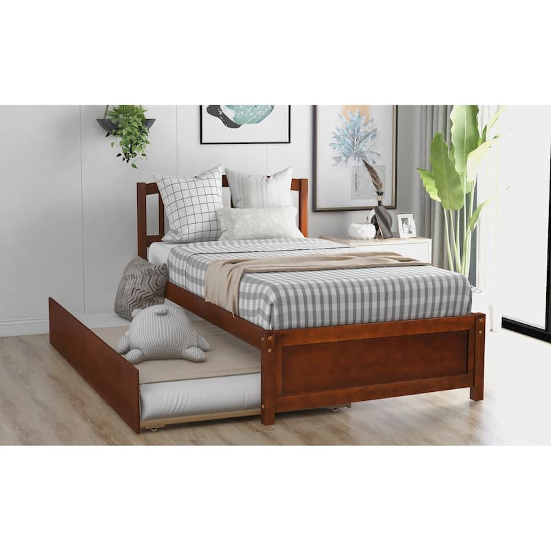 Contemporary And Timeless Solid Construction Twin Size Plywood Mdf