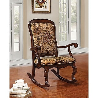 Melody Cherry Rocking Chair with Cabriole Leg - Bed Bath & Beyond ...