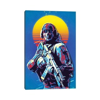 iCanvas "Cod Soldier Retro" by Durro Art Canvas Print - Bed Bath ...
