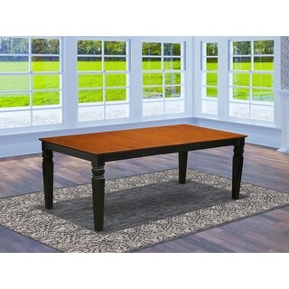 East West Furniture Logan Dining Room Table - a Rectangle kitchen Table ...