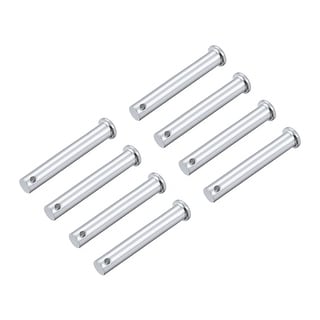 Single Hole Clevis Pins - Flat Head Zinc-Plating Solid Steel Link Hinge Pin 8Pcs - Bed Bath ...