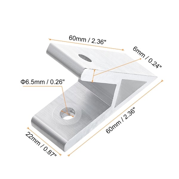 2Pcs 45 Degree Angle Aluminum Profile Corner Brackets 3030 Series ...