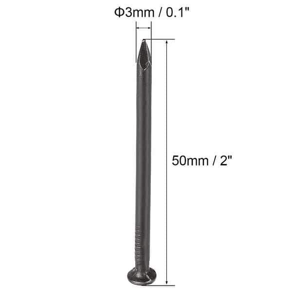 Hardware Nails Carbon Steel Point Tip Wall Cement Nail 50mm 2-inch ...