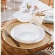 Luminarc Ammonite White Glass Dinnerware Set of 19 for 6 - Bed Bath & Beyond - 37386273