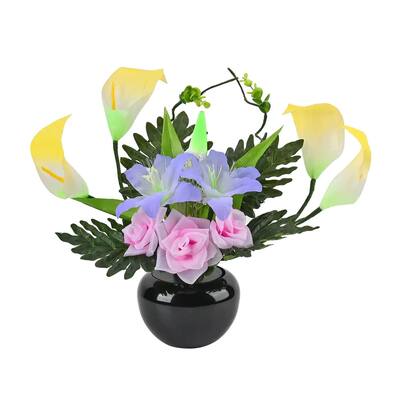 LED with Color Changing Wheel Fiber Optic Flowers Mothers Day Gifts ...