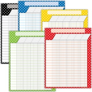 (2 St) Polka Dot Charts Set 5 Chart - Bed Bath & Beyond - 28075710