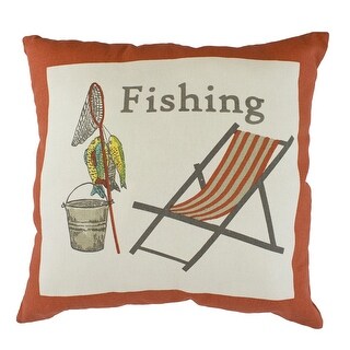 Fishing Throw Pillow - Bed Bath & Beyond - 39101850