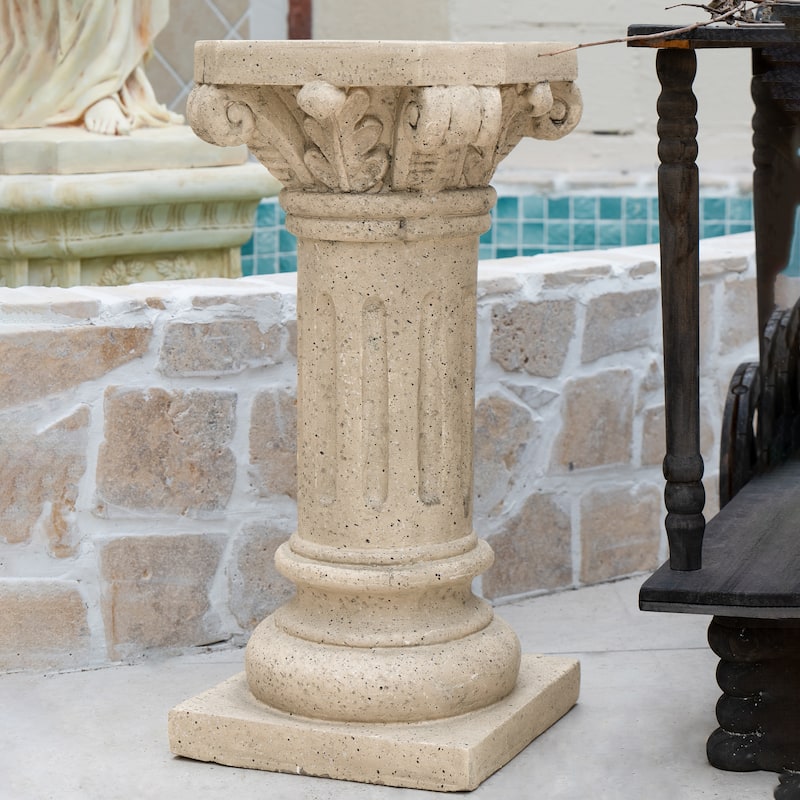 Roomfitters 26.25 Inch Fluted Roman Column Plant Stand, Pedestal Pillar ...