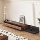 Extendable 118" Modern TV Stand with 3 Spacious Drawers, Adjustable ...