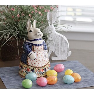 Blue Rose Polish Pottery P080 Manufaktura Rabbit Cookie Jar - Bed Bath ...