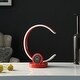13.25" In Modern C Shape Led W/ Usb/Wireless Charger Port And Touch ...