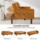 Sofa Bed Couch Faux Leather Loveseat Sofa Convertible Modern Futon ...