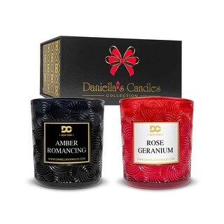 Daniella's Candles Romantic Scented Candle Gift Set - 2X7oz - Bed Bath ...