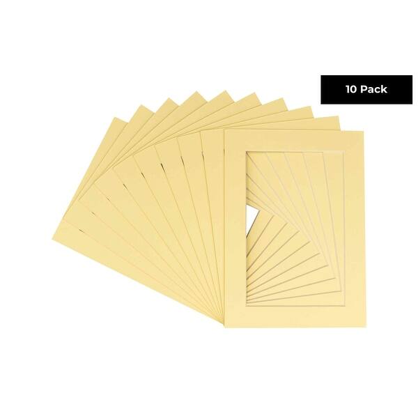 Pack of TEN 26x34 Mats Bevel Cut for 22x30 Photos - Acid Free Soft ...