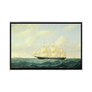 iCanvas "Dashing Wave' clipper ship off Boston Light, 1855 " by William ...