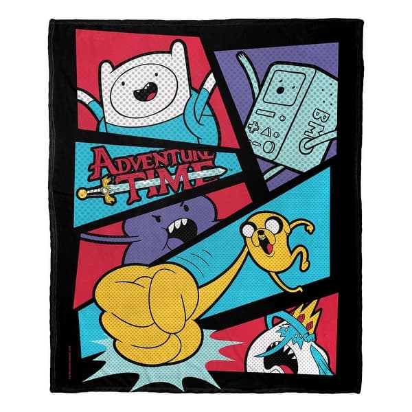 Cartoon Network Adventure Time Silk Touch Throw Blanket - Bed Bath ...