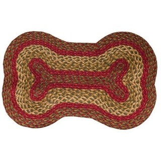 Cinnamon Dog Bone Rug Red Olive Natural Jute Mat - Bed Bath & Beyond ...