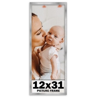 12x31 Frame Stainless Steel Silver Picture Frame - Modern Photo Frame ...