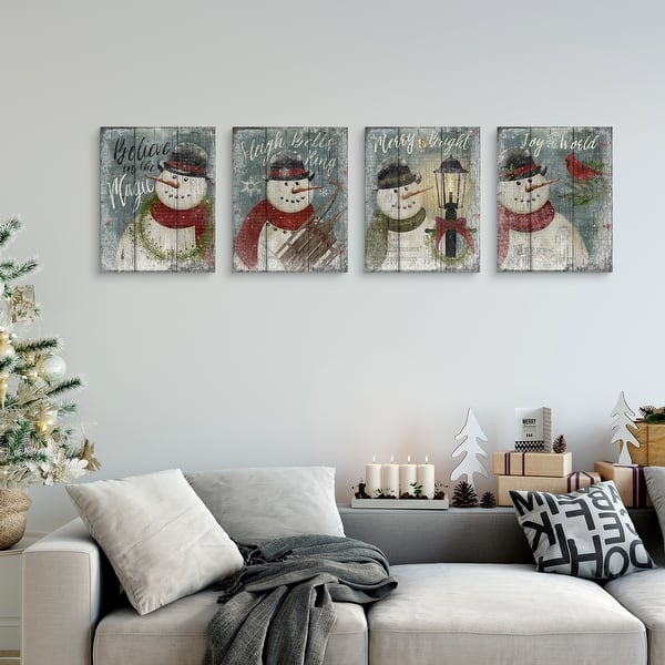 Snowman Believe, Cardinal, Merry & Bright, Sleigh Bells by Beth Albert ...
