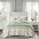 Roomfitters Full/Queen 6 Piece Cotton Quilt Set Elegant Floral ...