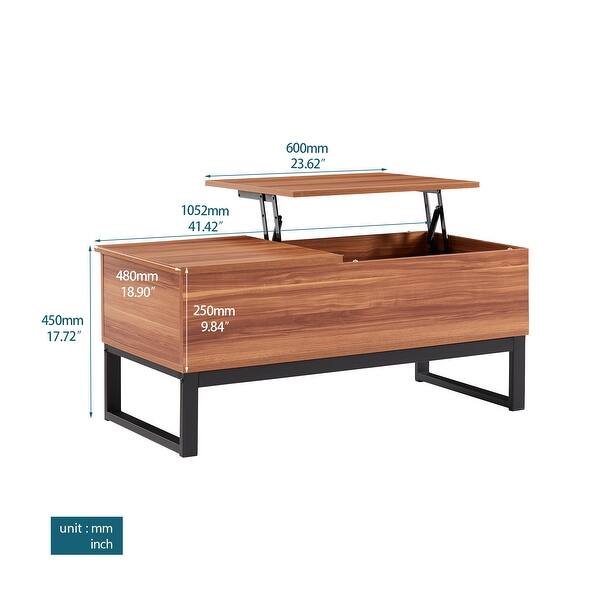 Liftable and Lowerable Coffee Table with Metel Legs - Bed Bath & Beyond ...
