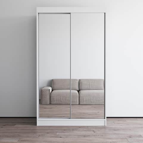 Aria Modern 3-door Wardrobe Armoire with Mirror - On Sale - Overstock ...