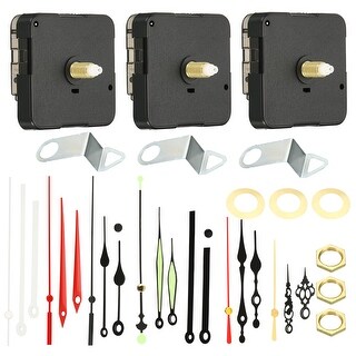 Clock Mechanism Replacement, 3Set Quartz Clock Mechanism DIY Wall Clock ...
