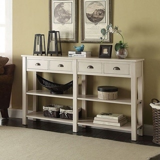 Galileo Console Table in Cream - Bed Bath & Beyond - 37592521