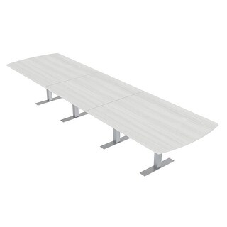 16 Person Arc Rectangle Modular Conference Table With Electrical Units ...