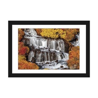 iCanvas "Hraunfossar Falls, Iceland" by Jane Rix PFA - Bed Bath ...