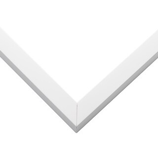 14x34 Shadow Box Frame White | 1 inches Deep Real Wood Contemporary ...