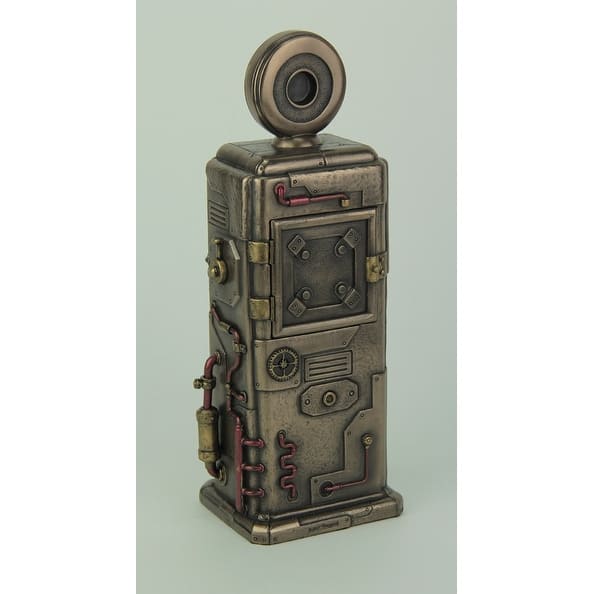 Steampunk Fuel Dispenser Working Clock Tower Statue - 11.25 X 3.25 X 3. ...