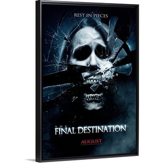 "The Final Destination - Movie Poster" Black Float Frame Canvas Art ...