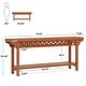 70.8 Inch Farmhouse Solid Wood Long Console Table Sofa Table - Bed Bath ...