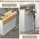 Farmhouse Kitchen Cart with Rubberwood Breakfast Bar - Bed Bath ...