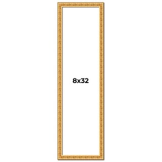 8x32 Frame Gold Real Wood Picture Frame Width 1 inches | Interior - Bed ...