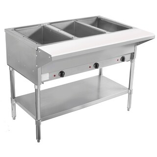 BevLes Multi Well 120 Volt Electric Steam Table, in Silver - Bed Bath ...