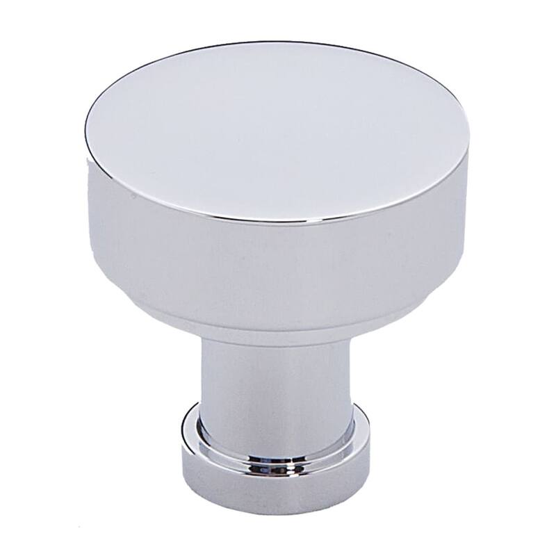 Alno Moderne 1-1/8" Round Flat Mushroom Cabinet Knob - Solid Brass ...