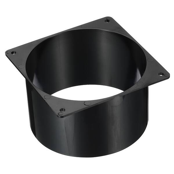 5" Duct Connector Flange Dryer Vent Wall Plate Ducting Plate Black ...