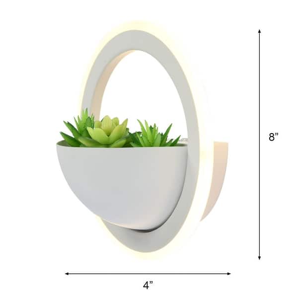 Modern Green Creative Plant Wall Light Aisle Wall Lamp - Bed Bath ...