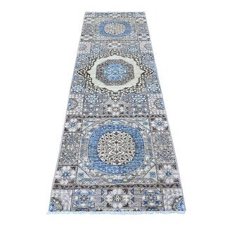 Shahbanu Rugs Supernova Gray Hand Knotted Pure Wool Fine Aryana Mamluk ...