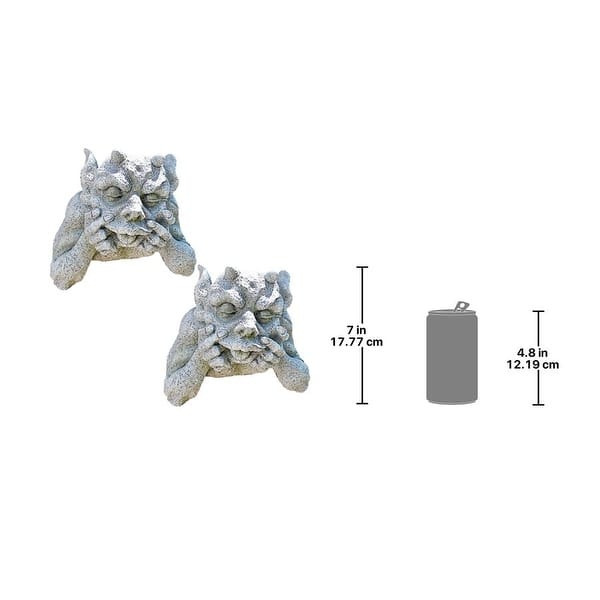 Design Toscano Gnash The Grotesque Gargoyle Wall Sculptures: Set of 2 ...